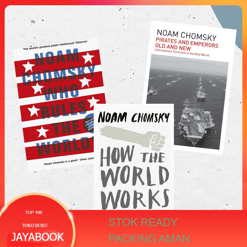 Jual (Eng) Noam Chomsky Books Trilogy (Who Rules the World, How the ...