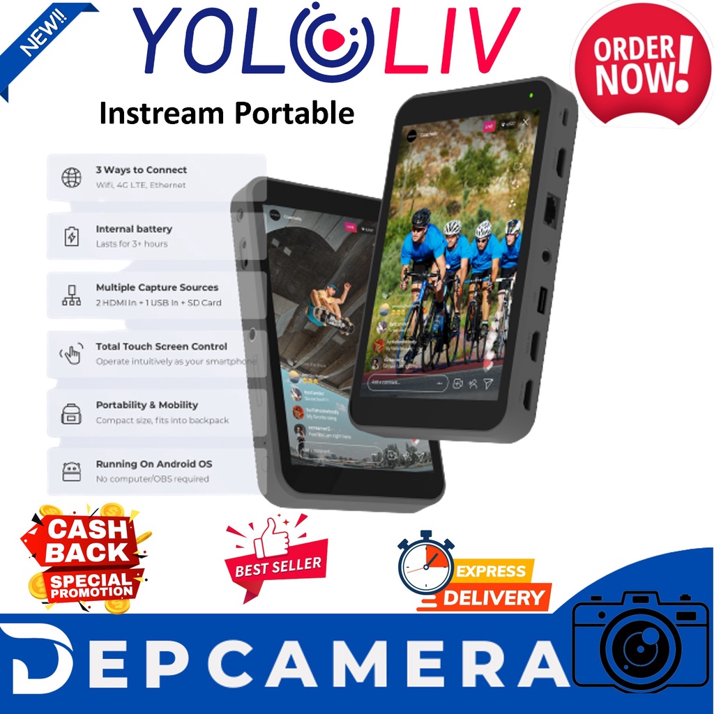 Jual YoloBox Instream Portable Vertical Live Stream Studio Device Yololiv | Shopee Indonesia