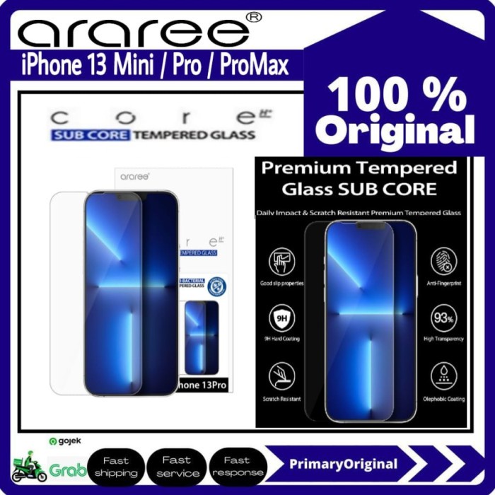 Jual Tempered Glass iPhone 13 PRO MAX 13 MINI ARAREE Sub Core Premium ...