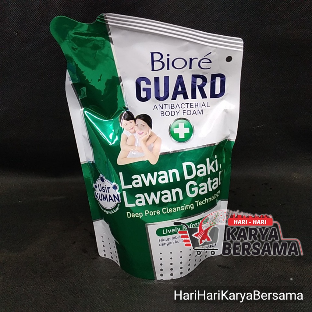 Jual BIORE GUARD BODY FOAM LIVELY REFRESH REFILL POUCH 400ML | Shopee ...