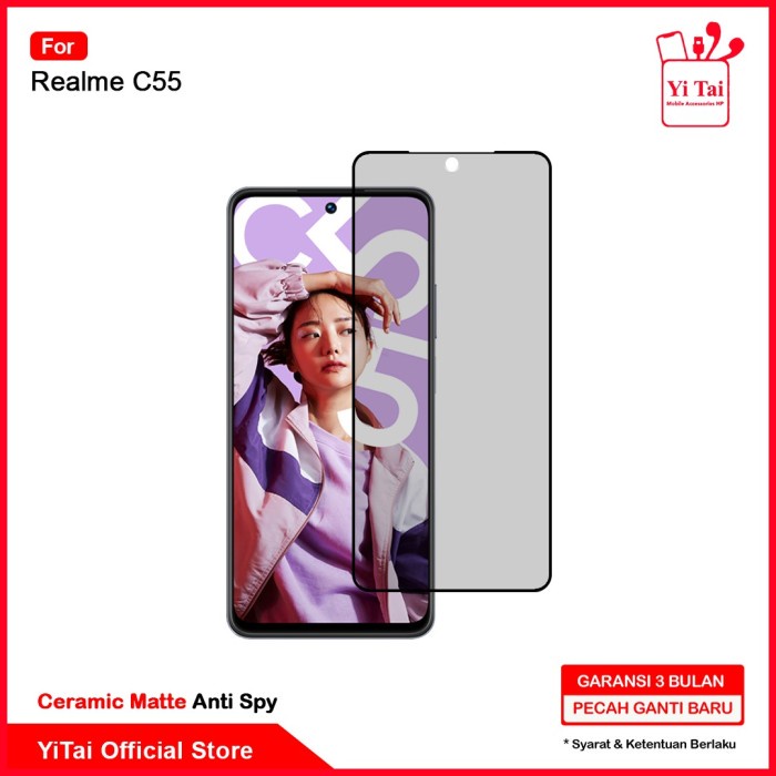 Jual YI TAI - Ceramic Matte Anti Spy Realme C55 YI TAI Indonesia | Shopee Indonesia