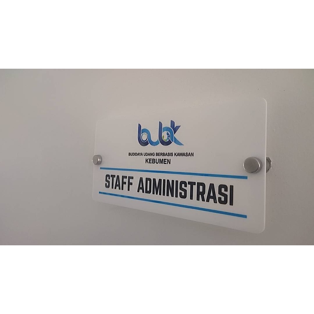 Jual Acrylic Sign Board UV Print / Akrilik Papan Nama Tanda Ruangan ...