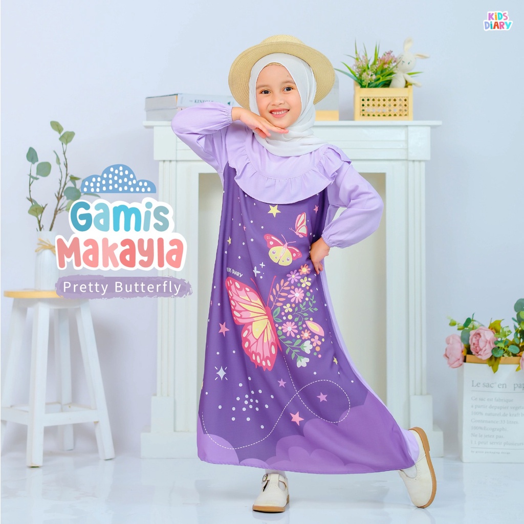 Jual Kids Diary Plus - Gamis Anak Perempuan Makayla Motif Karakter 1-10 ...