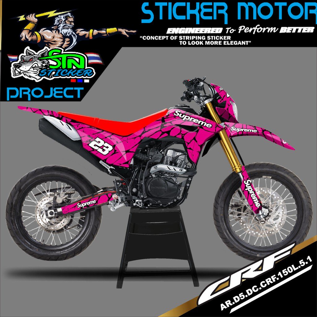 Jual Sticker Decal Honda CRF 150 L Full Body, Stiker Dekal CRF 150 Full ...