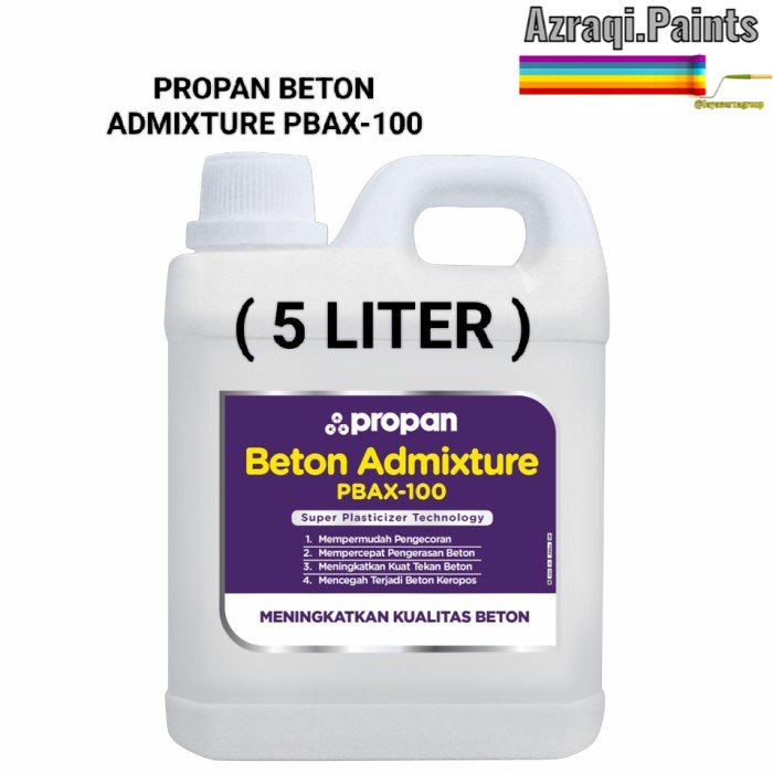 Jual PROPAN BETON ADMIXTURE PBAX-100 ( 5 LITER ) PENGERAS PENGUAT BETON ...