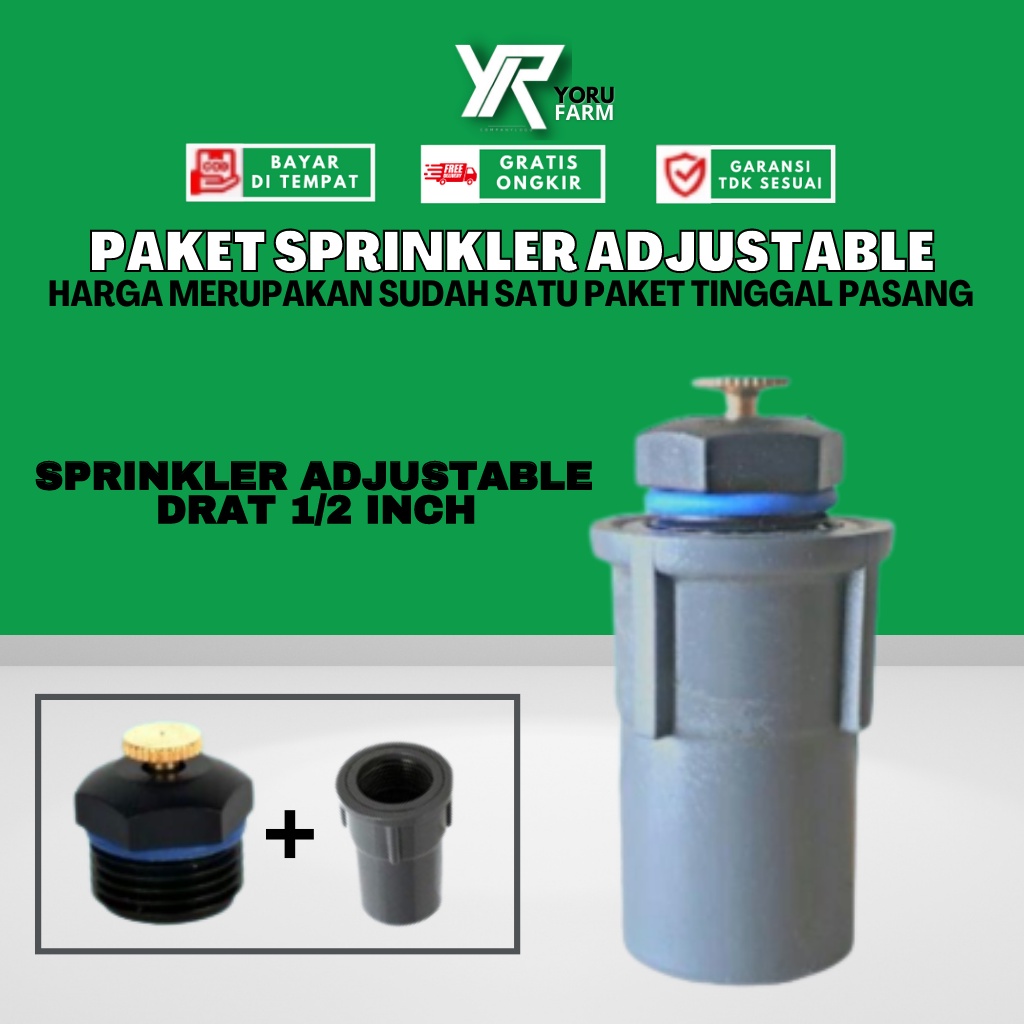 Jual Sprinkler Pertanian Sprayer Taman ADJUSTABLE Kebun Alat Irigasi ...