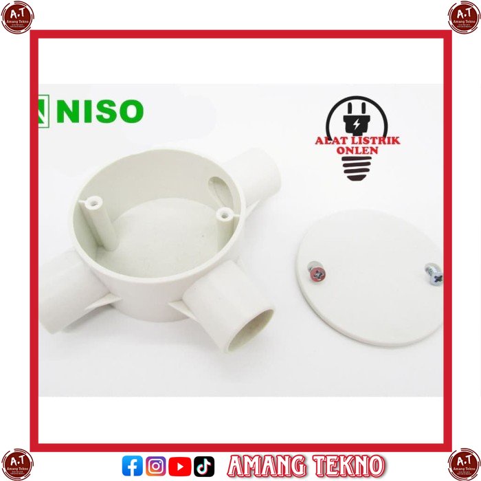 Jual NISO T DUS / T DOS / T-DUS CABANG 3 / T-DUS CABANG 4 20 MM PUTIH ...