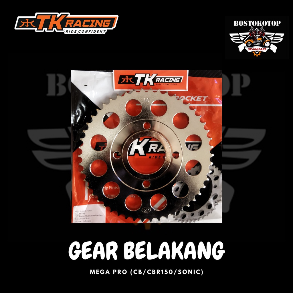 Jual TK Racing Gear Gir Belakang Ukuran 428 Tebal Mega Pro Megapro Neo Tech CBR 150 CB150R GL ...