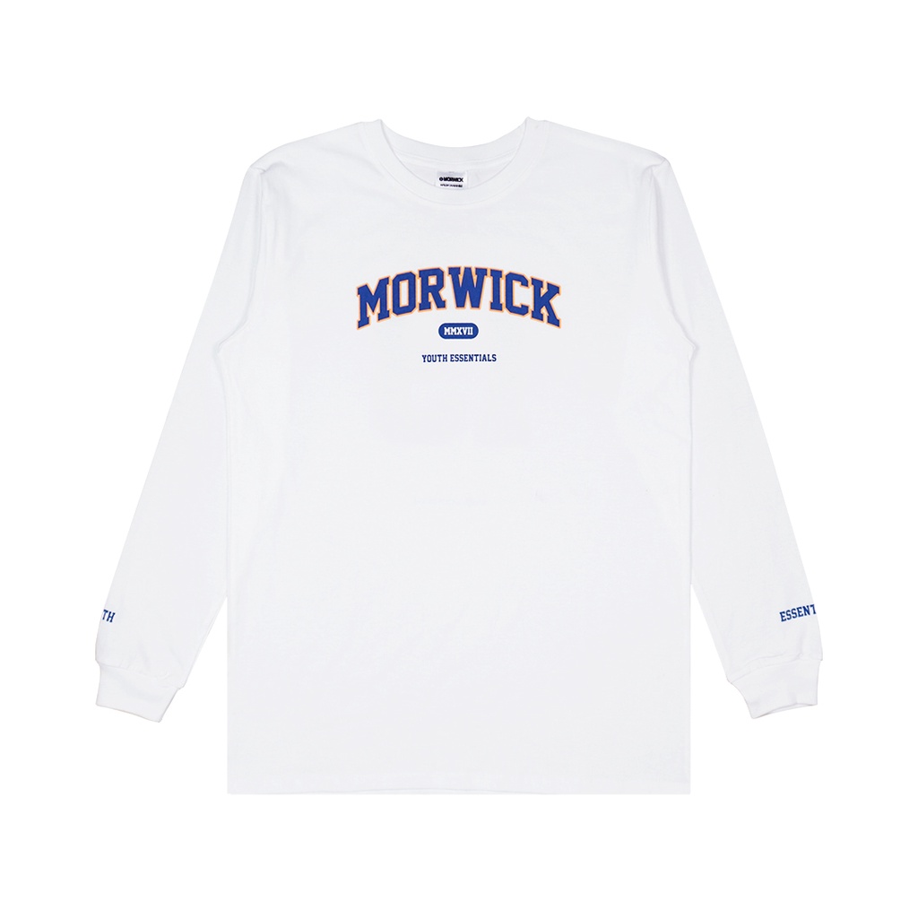 Jual MORWICK - Kaos Long Sleeve Lengan Panjang Pria - Athletic - Putih ...