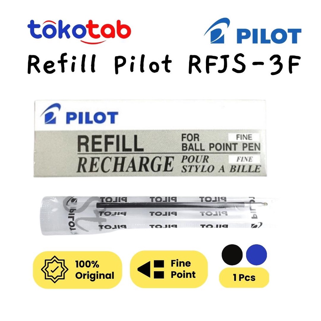 Jual Tokotab - Refill Tinta Pulpen PILOT RFJS-3F Tinta Bolpen Pilot ...