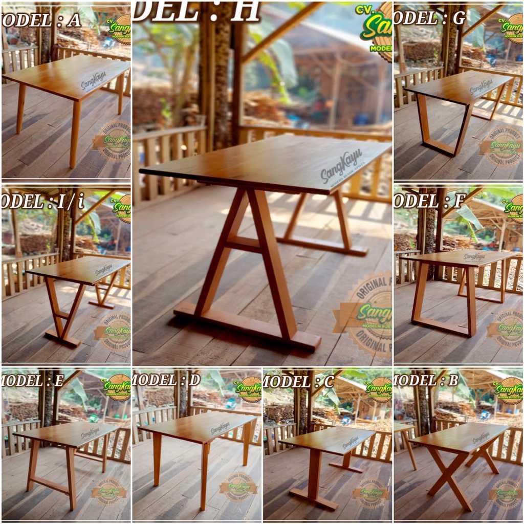Jual Meja kayu Meja minimalis Meja kerja wooden table | meja kayu ...