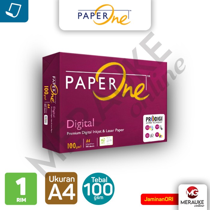 Jual Kertas HVS Paper One A4 100gsm Isi 500 Lembar | Shopee Indonesia