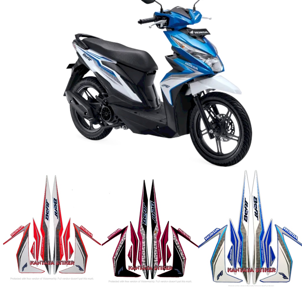 Jual STIKER STRIPING LIS LES BODY MOTOR HONDA BEAT FI 2017 ISS ...