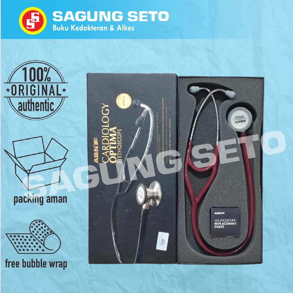 Jual STET CARDIOLOGY OPTIMA ABN ADULT-BURGUNDY | Shopee Indonesia