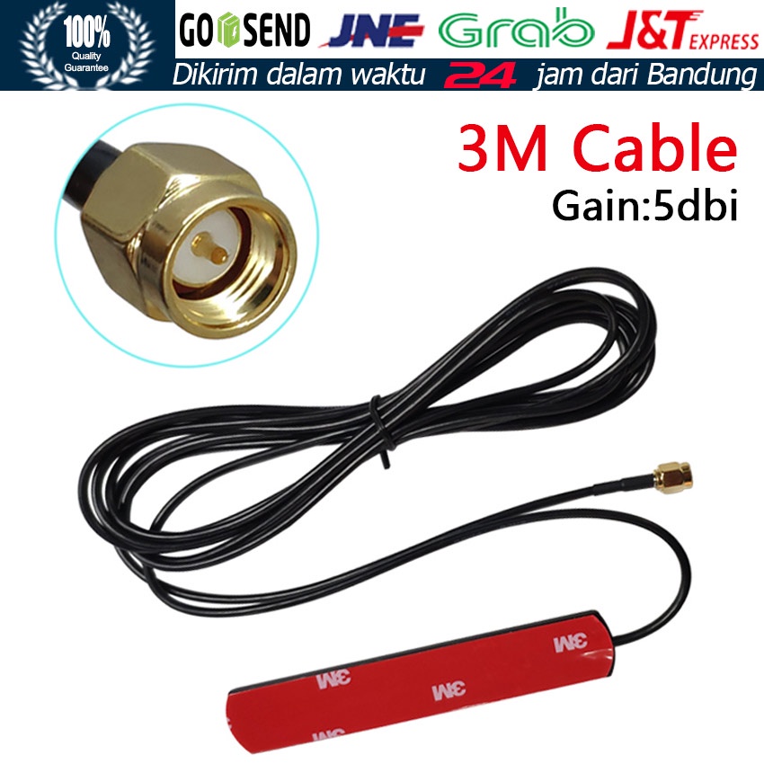 Jual 3M Antena Eksternal SMA 3.5dBi 4G Antena Navigasi Dan Pemosisian ...