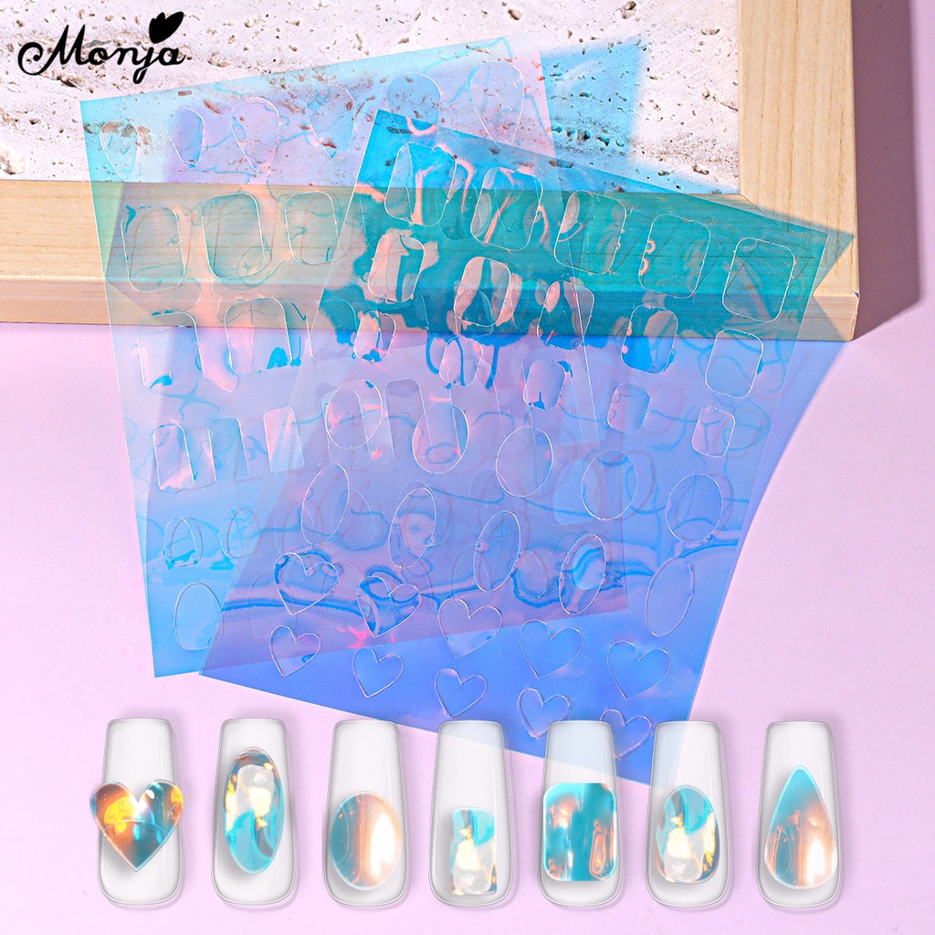 Jual 3D EFFECT JEWELRY NAIL STICKER HOLOGRAM LASER STICKER UNICORN 3D ...
