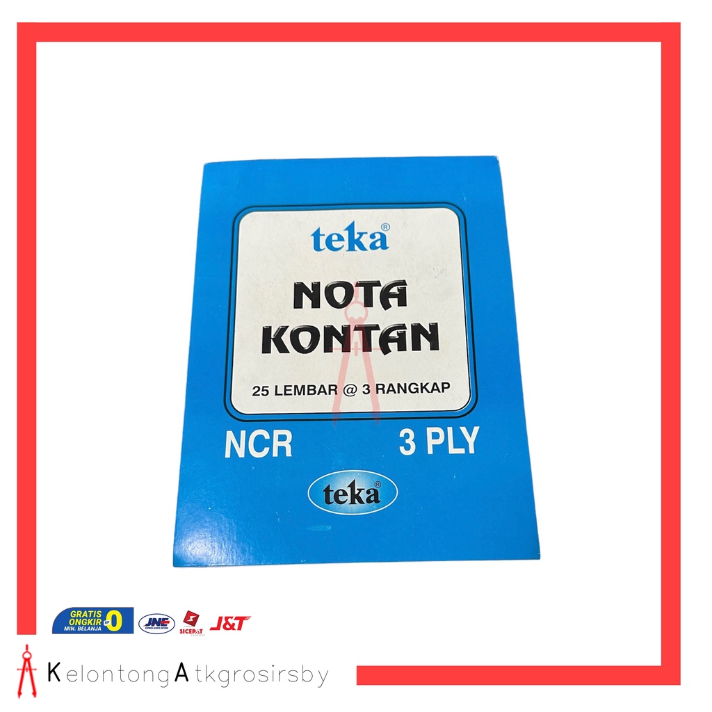 Jual Buku Nota Teka Besar 3ply / B3 NCR | Shopee Indonesia