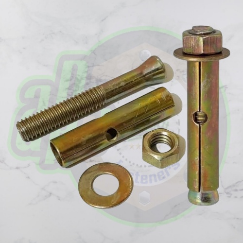 Jual Dynabolt M8x40 / Dinabolt M8 / Anchor Bolt Kode 3114 Kuning (4CM ...