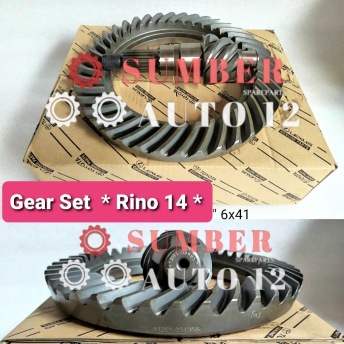 Jual Gear set crown wheel pinion toyota Rino 14B 6x41 | Shopee Indonesia