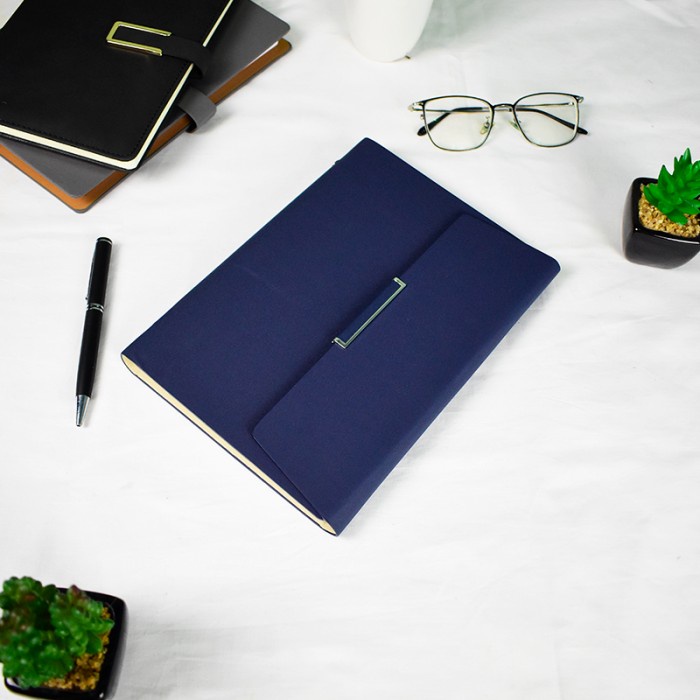 Jual Notebook kulit Custom Lipat A5 agenda Logo Souvenir Promosi ...