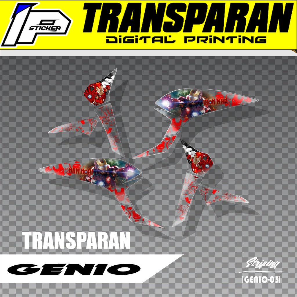 Jual Striping Motor GENIO - Striping Motor Honda Genio Bahan Transparan JP03 | Shopee Indonesia
