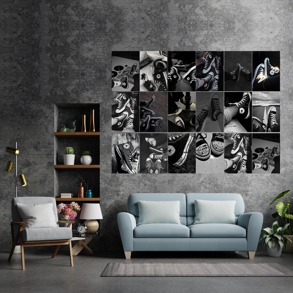 Jual Murah (16pcs A5) Poster dinding Black And White aesthetic Kamar ...