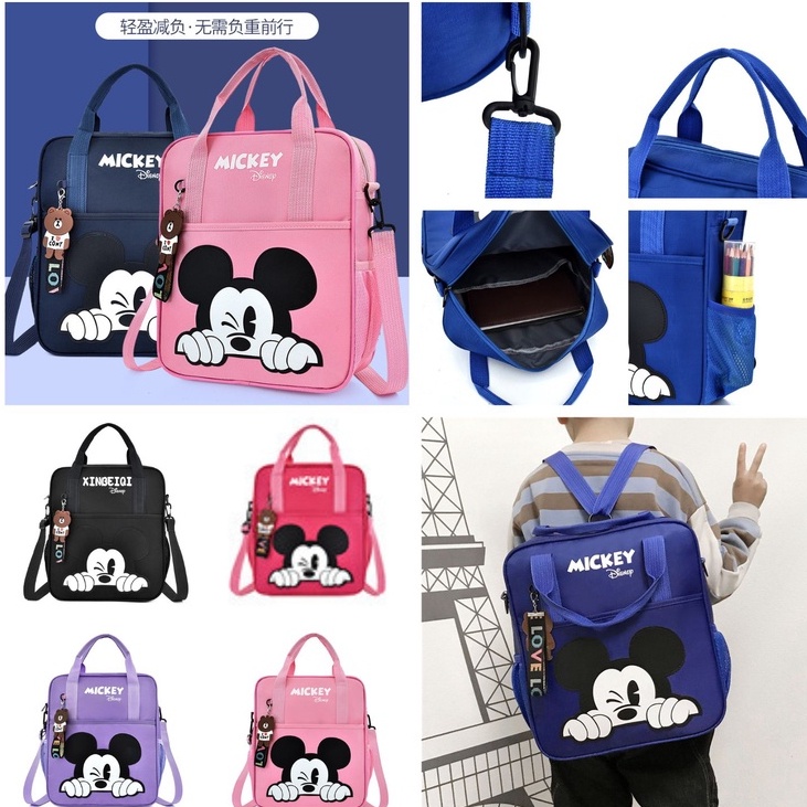 Jual IMURA | Tas Backpack Sekolah Tas Laptop Ransel Miki Mickey Mouse | Shopee Indonesia