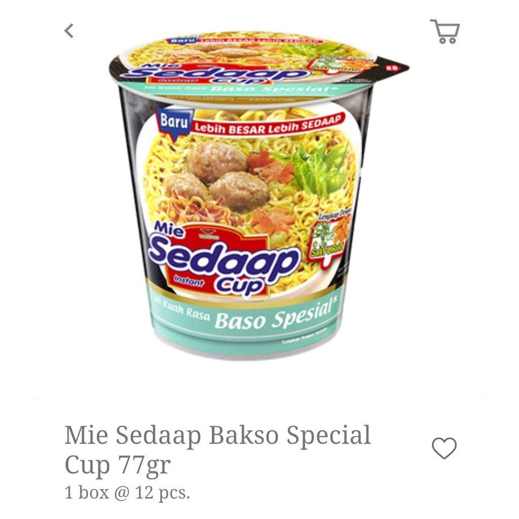 Jual MIE SEDAAP CUP BAKSO SPESIAL | Shopee Indonesia