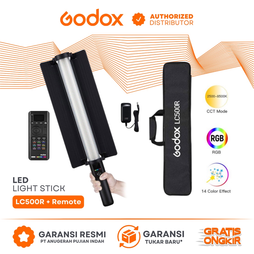 Jual Godox Led Light Stick LC-500R / Godox Light Stick LC500-RGB ...