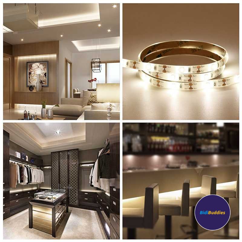 Jual Lampu LED Strip Flexible Hias Dekorasi Tempel Kabinet Penerangan ...