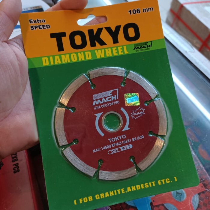 Jual diamond wheel tokyo 4" dry / mata gurinda potong keramik Tokyo red ...