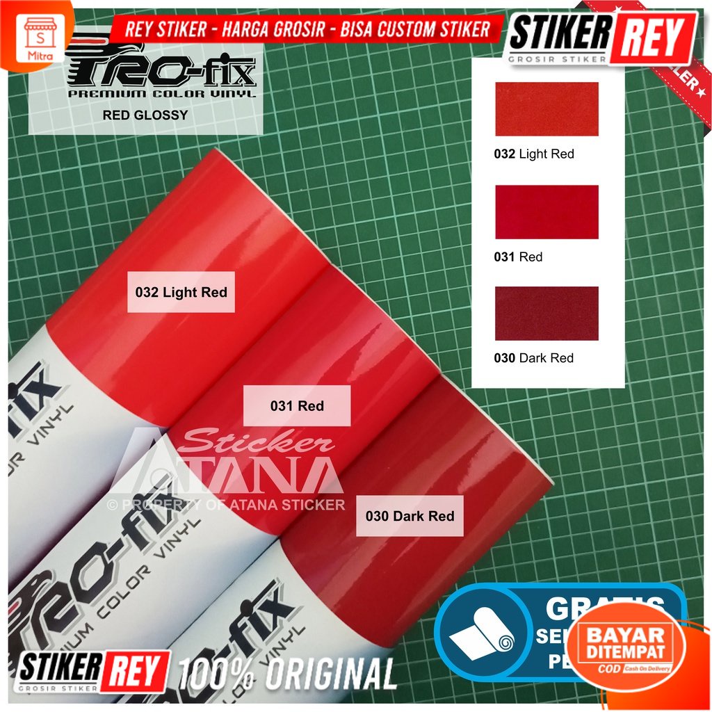 Jual Skotlet Merah Glossy Scotlet Red Tua Muda Stiker Maroon Cabai ...