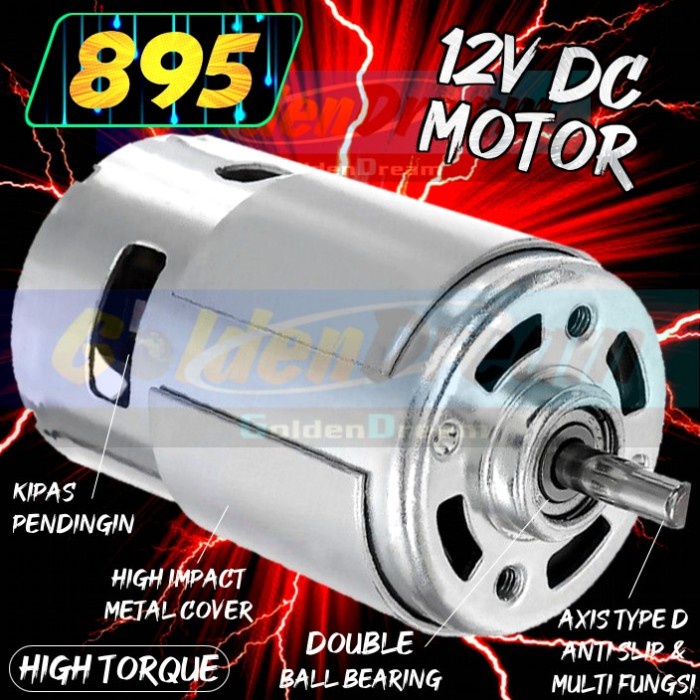 Jual Dinamo 895 795 775 Motor Listrik DC 12v 24v High Power Bor Gerinda ...