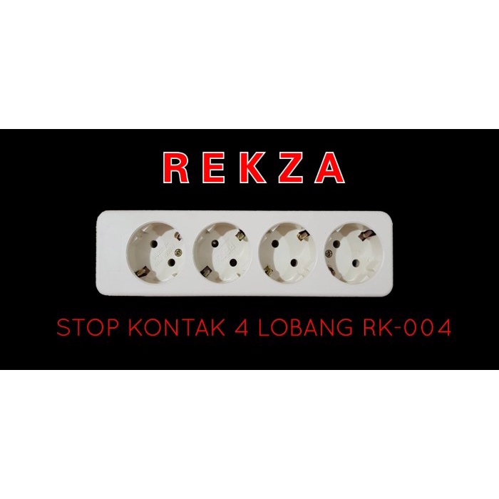 Jual Stop Kontak Rekza 4 Lubang SNI harga Distributor | Shopee Indonesia