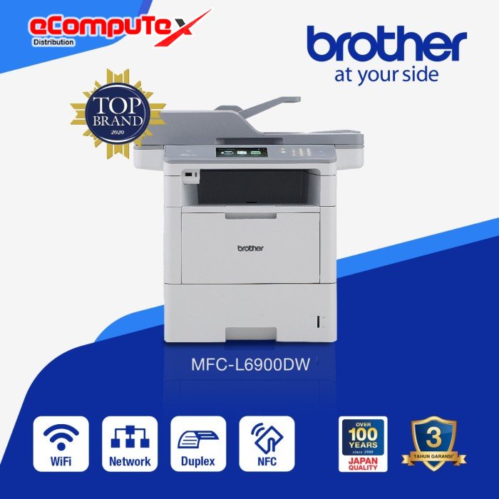 Jual PRINTER BROTHER MFC L6900DW / L 6900DW MONO LASER MULTIFUNCTION ...