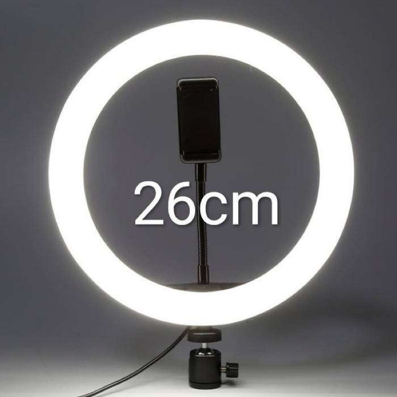 Jual RINGLIGHT LAMPU LED 26CM LAMPU MAKE UP/ VLOG/ SELFIE/ 3 Warna ...