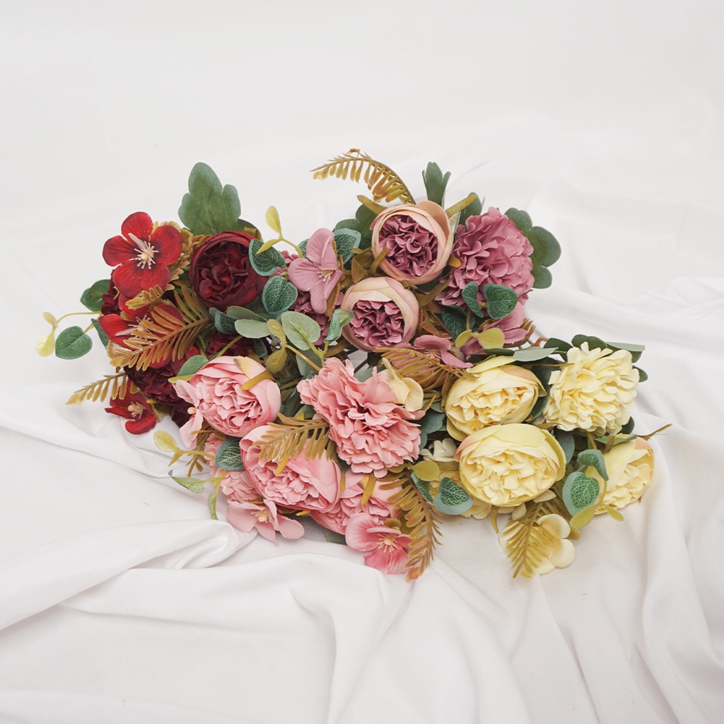 Jual Bunga Dekorasi Hias Artificial Mawar Charles Darwin Rose Fwr Dekor ...