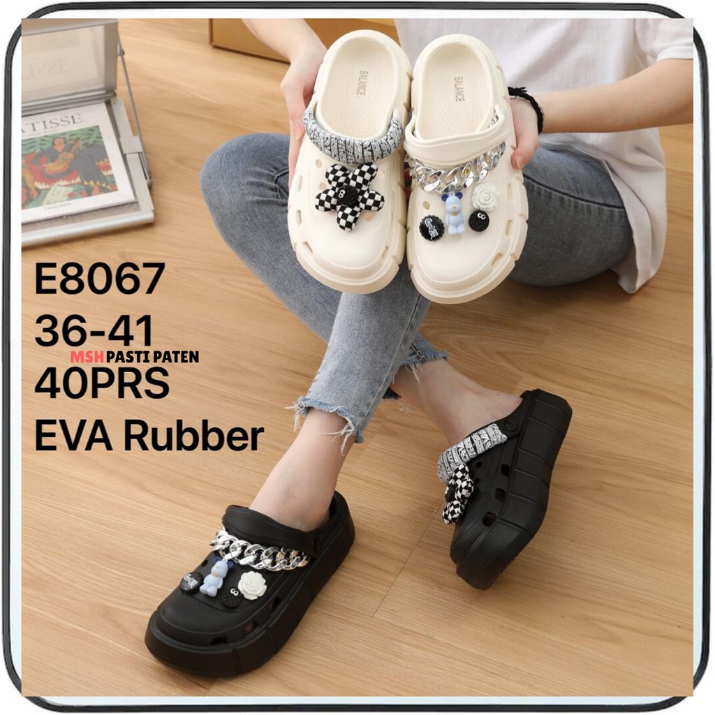 Jual Sandal Baim Eva Rubber Balance 8067 Tebal Dan Ringan Sandal Jelly ...