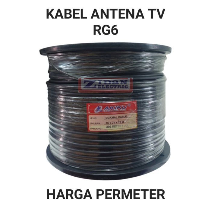 Jual Kabel Antena TV RG6 RG 6 Coaxial Cable Harga Permeter | Shopee Indonesia