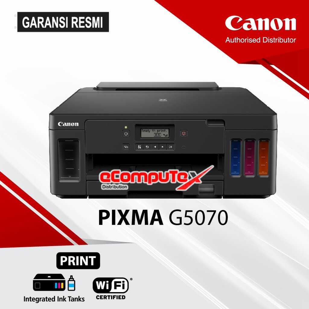 Jual PRINTER CANON PIXMA G5070 WIRELESS SINGLE FUNCTION INKTANK PRINTER ...