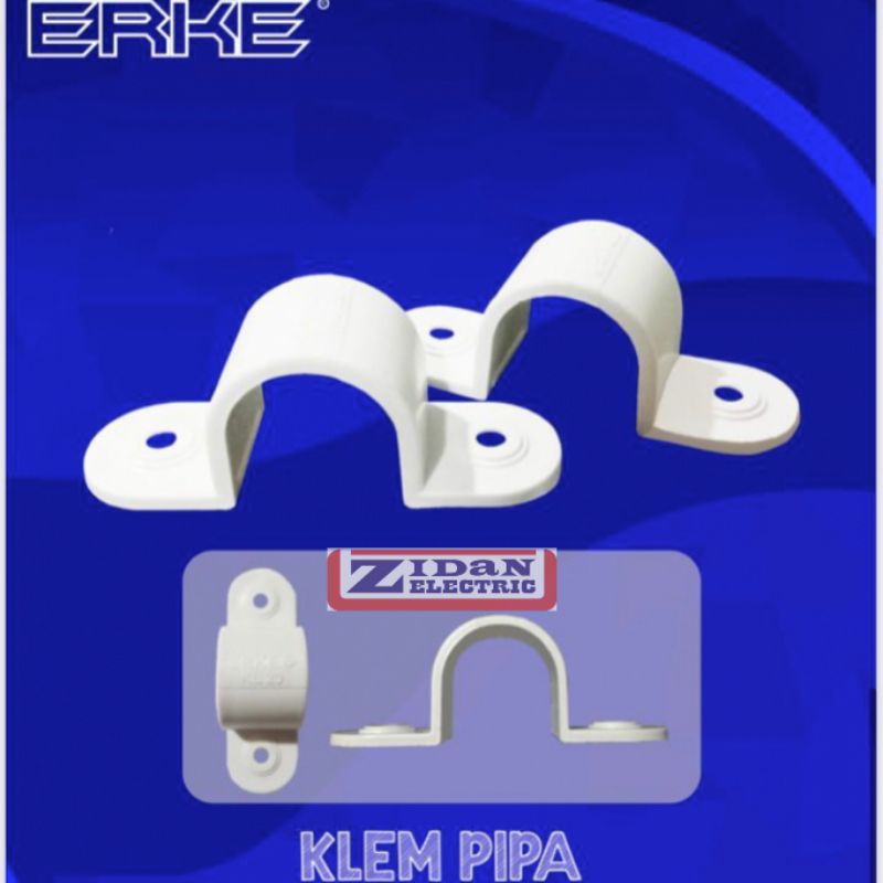 Jual Klem Pipa Listrik 20mm / Klem Pipa Conduit PVC 20mm / Clamp Pipa ...