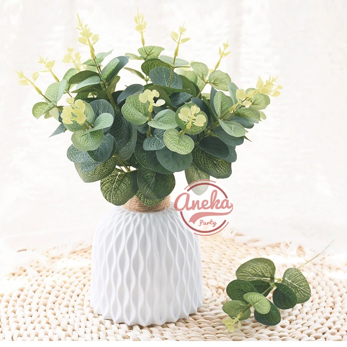 Jual Daun Dolar / tanaman artificial daun palsu eucalyptus / Daun ...