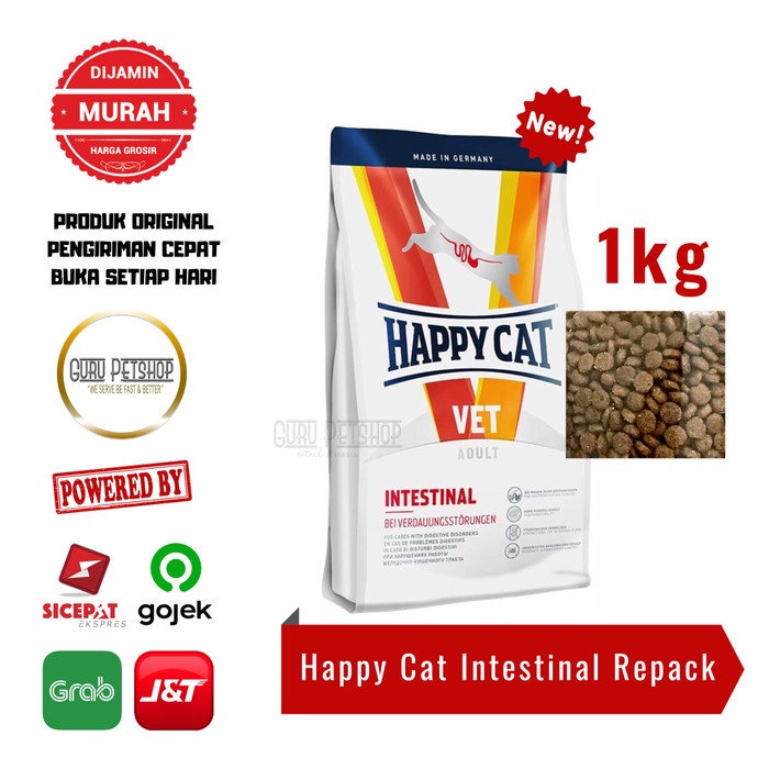 Jual Happy Cat Vet Intestinal 1kg Vet Intestinal Dry Cat Food 1kg ...
