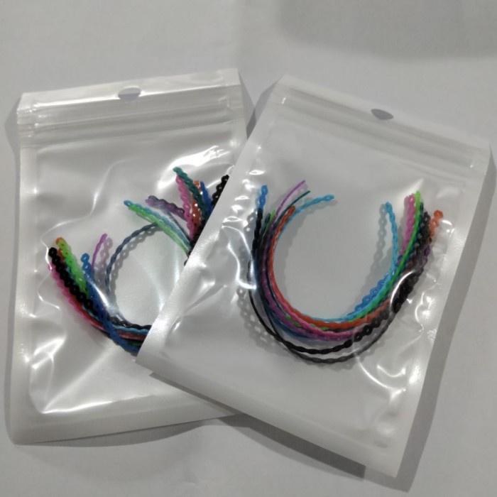 Jual Karet Power Chain Behel Gigi 1 Pack Isi 5 Pcs Berbeda Warna/Karet ...