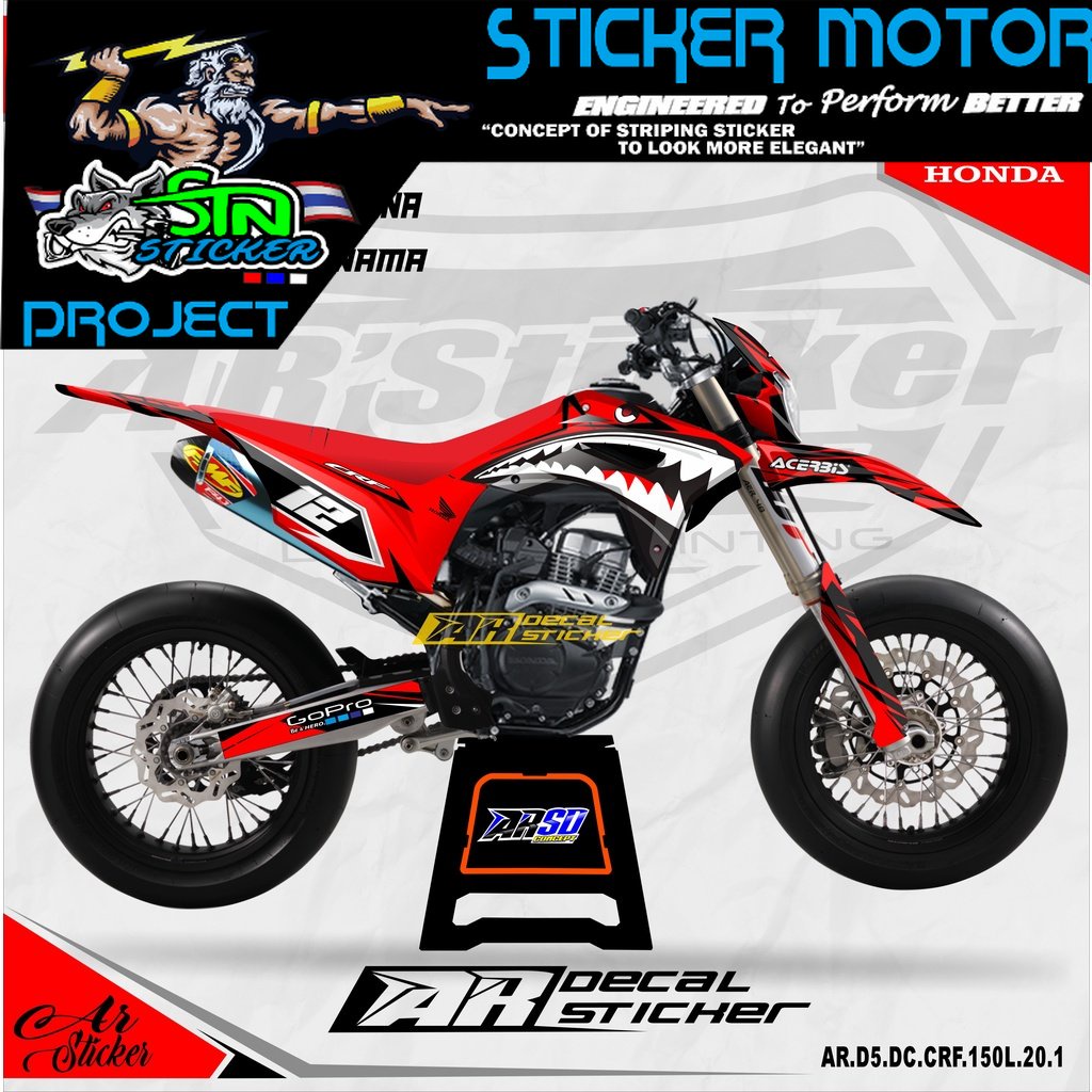 Jual Sticker Decal Honda CRF 150 L Full Body - Stiker Motor CRF 150L ...