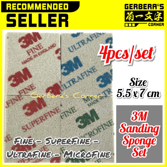 Jual 3M Sanding Sponge MicroFine Fine SuperFine UltraFine - Amplas ...