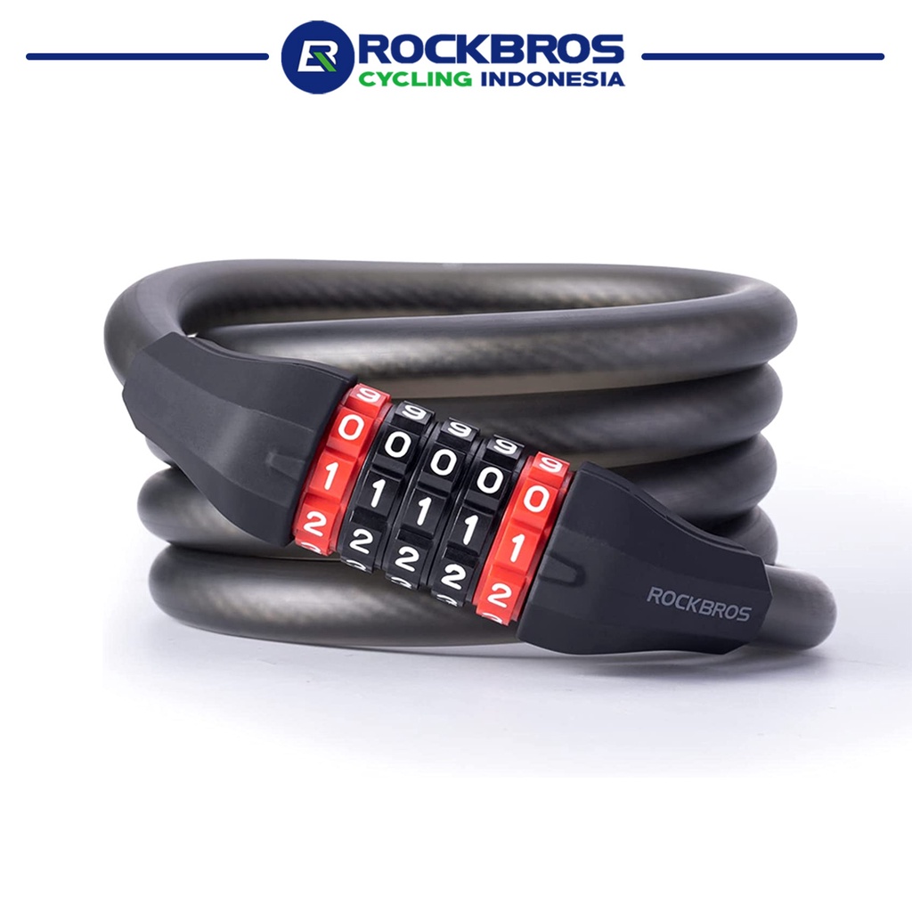 Jual ROCKBROS RKS507 Kunci Gembok Sepeda 120cm Anti-theft Bicycle Lock ...