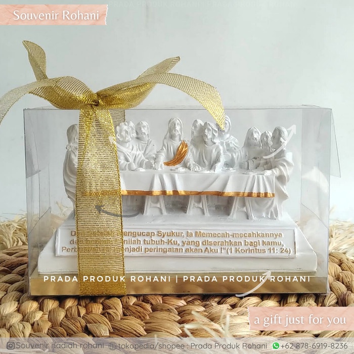 Jual NEW Patung Perjamuan Kudus/Souvenir Rohani/Hadiah Rohani/Kado ...