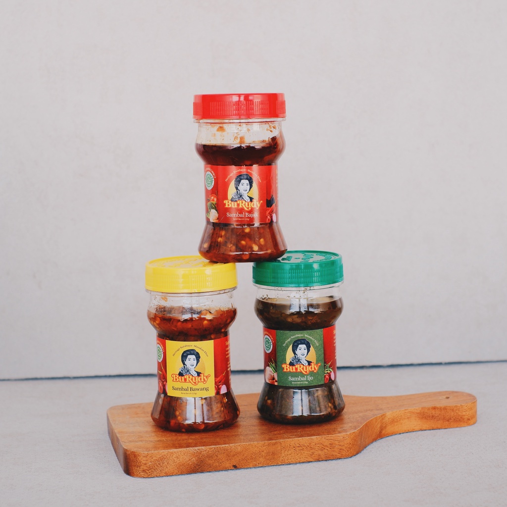 Jual Paket Sambal Setopan Bu Rudy Original – Sambal Bawang, Bajak, Ijo ...