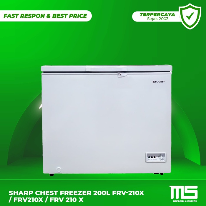 Jual Sharp Chest Freezer 200L FRV-210X / FRV210X / FRV 210 X | Shopee ...